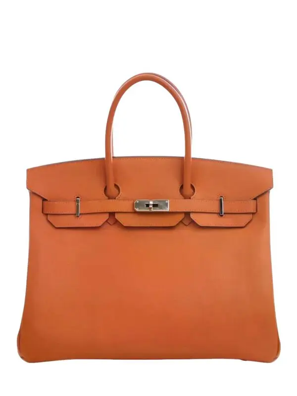 Hermès 2009 Epsom Birkin Retourne 35 Handbag - Orange