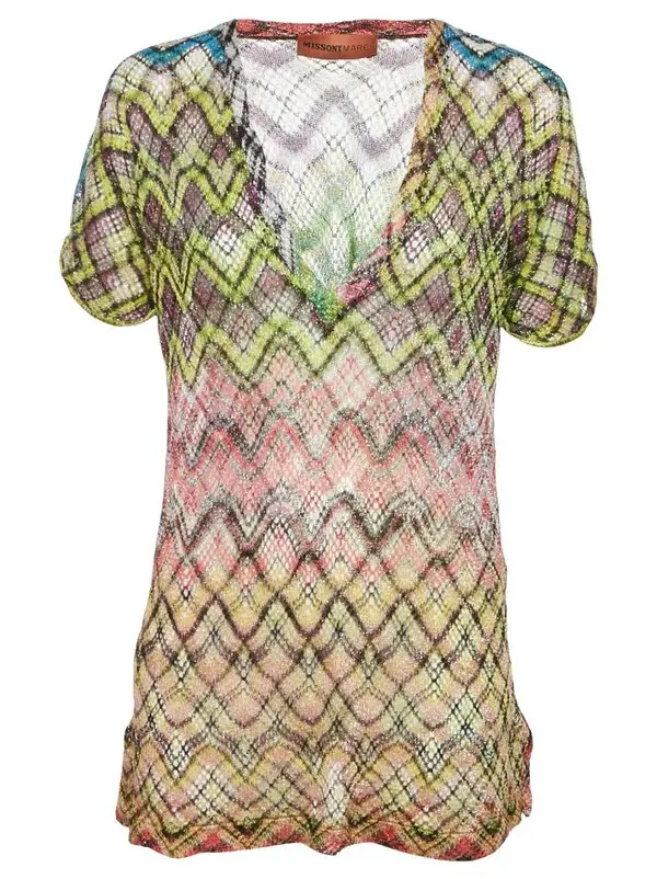 Missoni Zig-zag Mini Dress - Yellow
