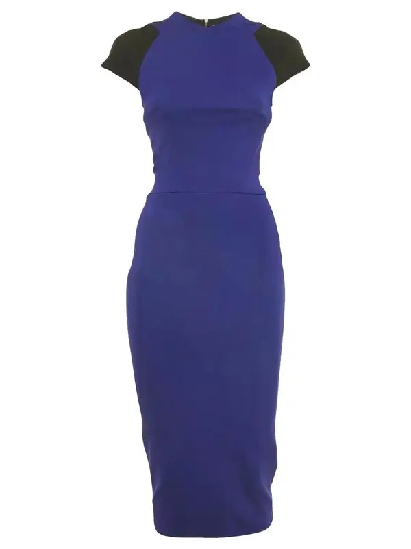 Victoria Beckham Jersey Midi Dress - Blue