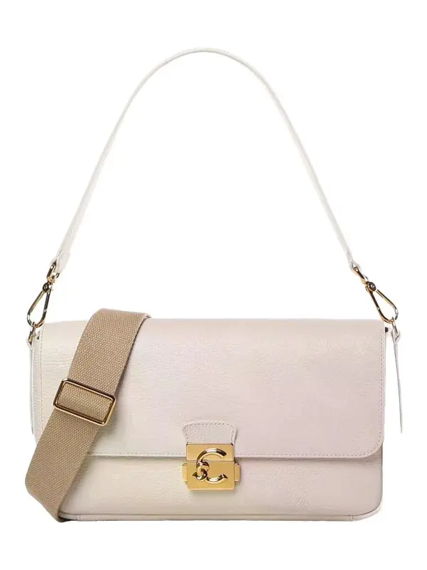 COCCINELLE Turnlock Shoulder Bag - Neutrals