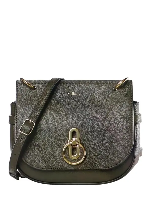 Mulberry Lock Saddle Shoulder Bag - Green