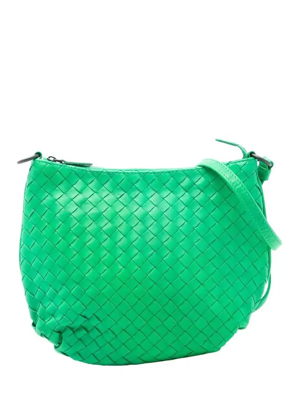 Bottega Veneta Nappa Intrecciato Shoulder Bag - Green