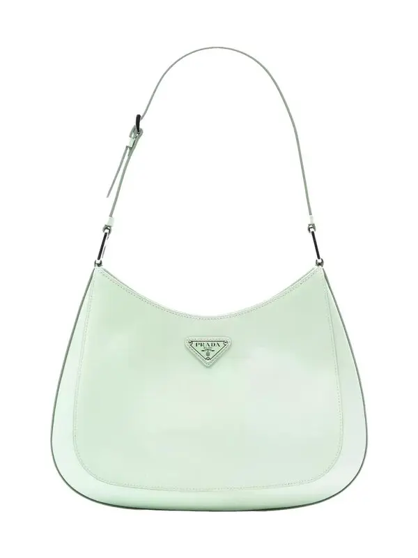 Prada 2013-2025 Spazzolato Cleo Shoulder Bag - Green