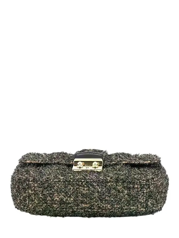 Dior Miss Tweed Flap Bag - Brown