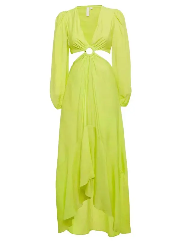 Simkhai Cut-out Maxi Dress - Green