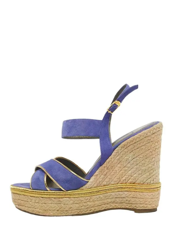Versace Suede Sandals - Blue