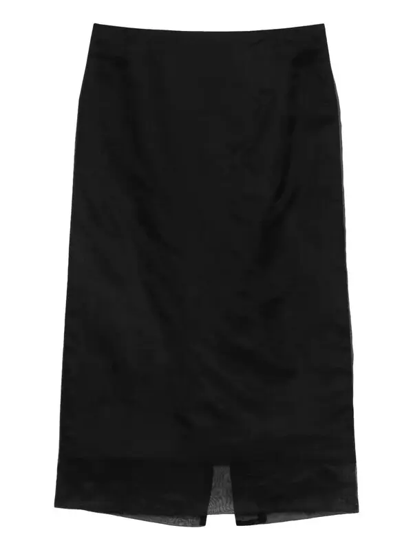 Sportmax Slit Skirt - Black