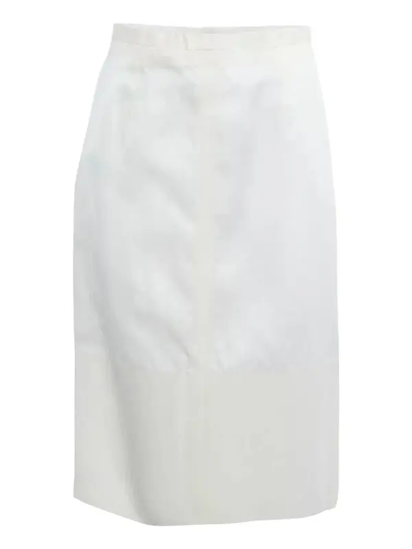 Celine Pleated Midi Skirt - White