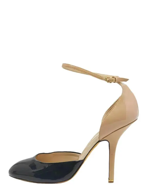 Stella McCartney D'orsay Patent-finish Pumps - Black