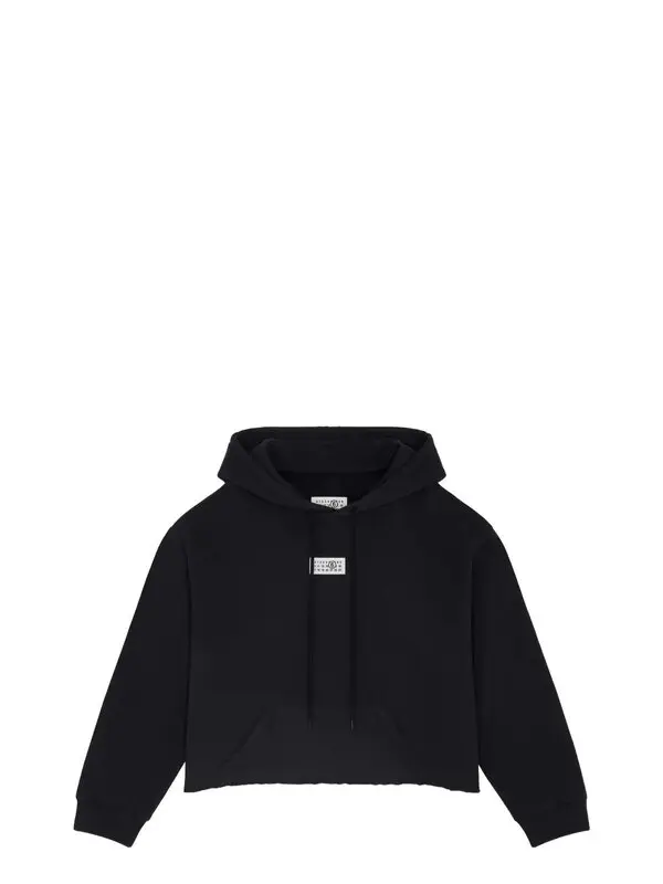 MAISON MARGIELA Raw-hem Hoodie - Black