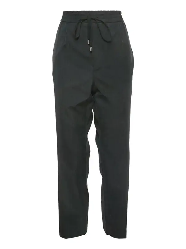 Gucci Wool Drawstring Trousers - Grey