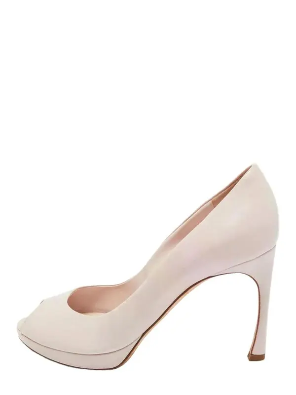 Dior Diorella Platform Peep-toe Pumps - Pink