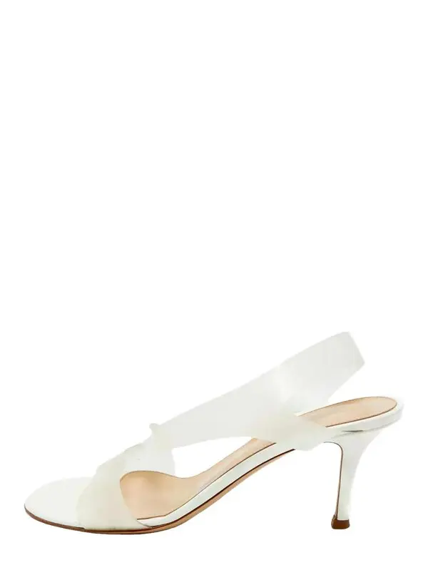 GIANVITO ROSSI Metropolis Slingback Sandals - White
