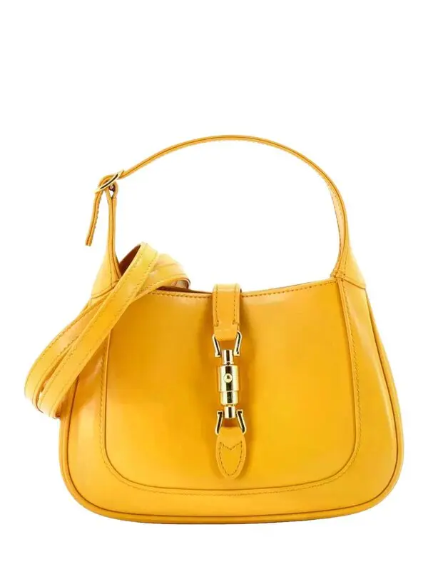 Gucci Jackie 1961 Leather Mini Hobo Bag - Yellow