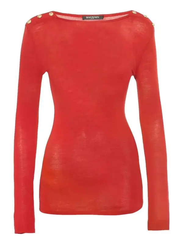 Balmain Long-sleeve T-shirt - Red