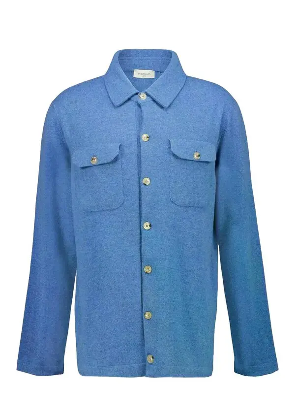 PIACENZA CASHMERE 1733 Chest-pockets Buttoned Shirt - Blue