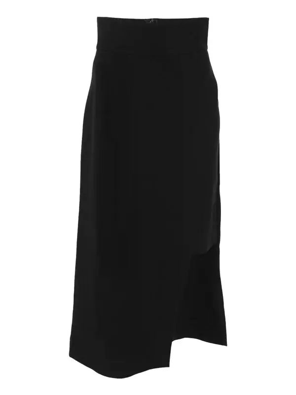 Dolce & Gabbana Asymmetric-hem Midi Skirt - Black