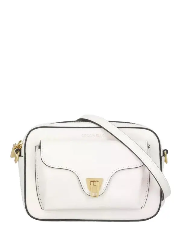 COCCINELLE Mini Leather Cross Body Bag - White