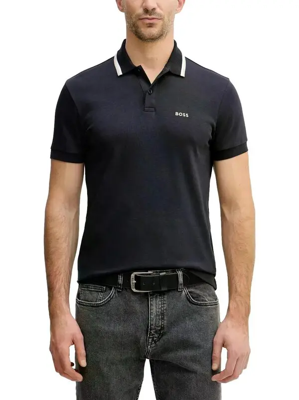 BOSS Short-sleeve Polo Shirt - Blue