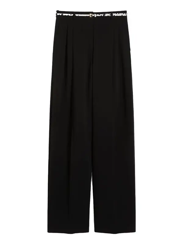 Max Mara Flowing Cady Trousers - Black