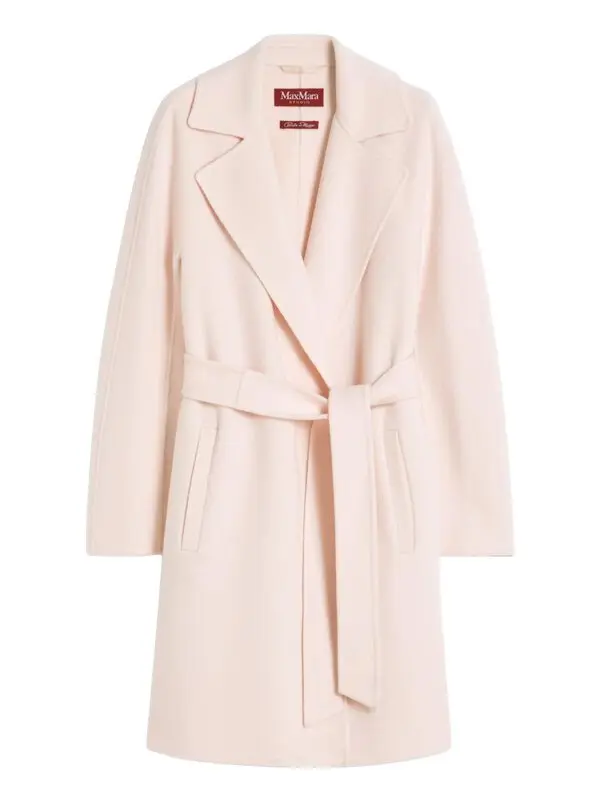 Max Mara Wool And Cashmere Midi Coat - Pink