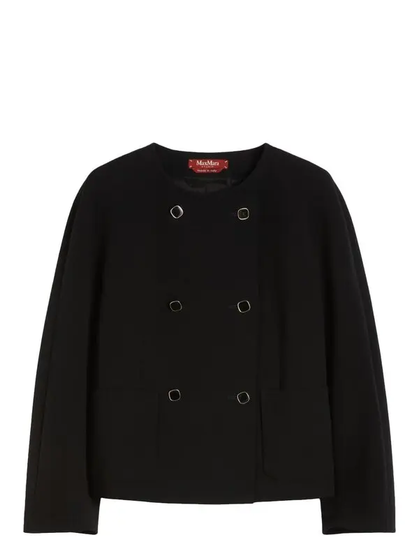 Max Mara Boxy Cady Jacket - Black