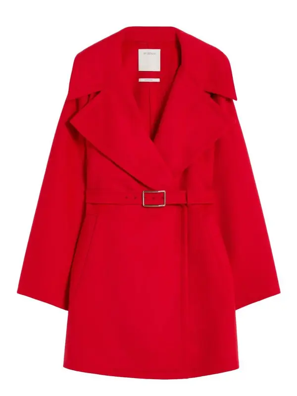 Max Mara Short Wool Coat - Red