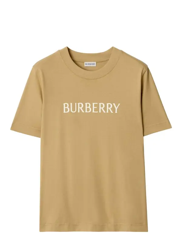 Burberry Cotton Logo T-shirt - Beige