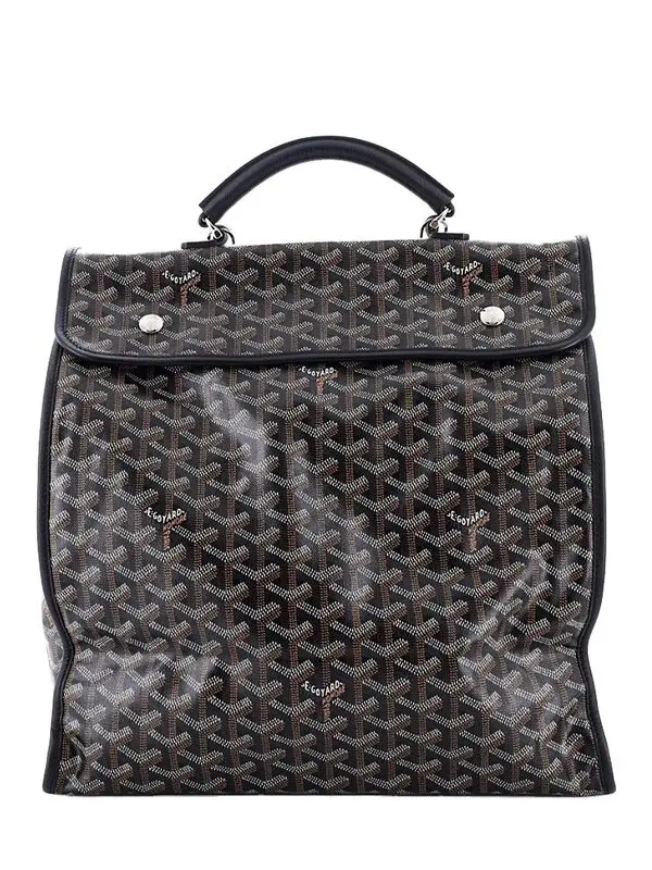 Goyard Saint Leger Briefcase Backpack Coated Canvas - Black