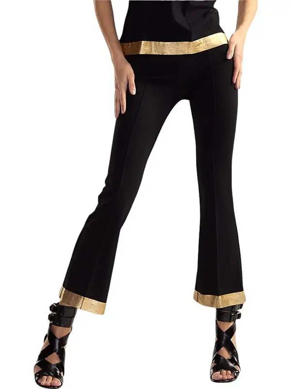 Cynthia Rowley Athena Cropped Pants - Black