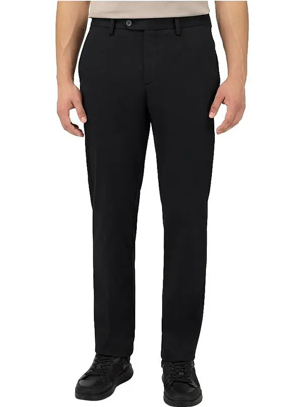 Boggi Milano Stretch Cotton Trousers - Black