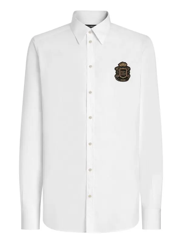 Dolce & Gabbana Cotton Martini Shirt - White