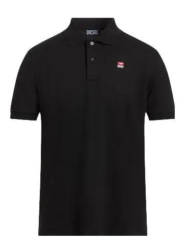 DIESEL Polo Shirt Midnight Size Cotton, Elastane - Black