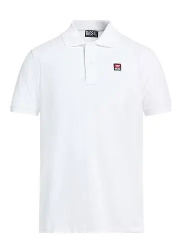 DIESEL Polo Shirt Midnight Size Cotton, Elastane - White