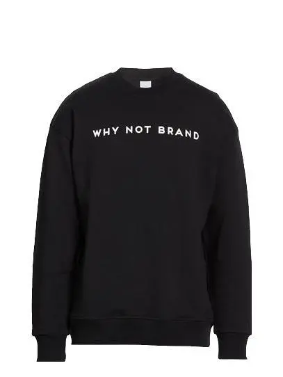 WHY NOT BRAND Cotton Sweatshirt With Logo - Black