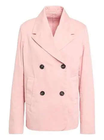 Massimo Alba Twill Double-breasted Blazer - Pink