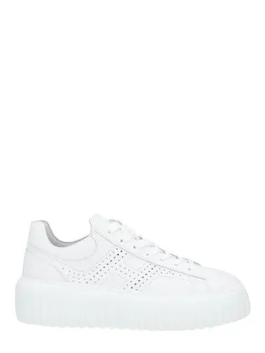 Hogan Leather Flatform Sneakers - White
