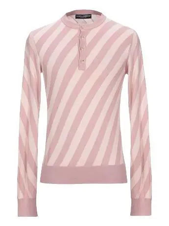 Dolce & Gabbana Striped Knitted Sweater - Pink