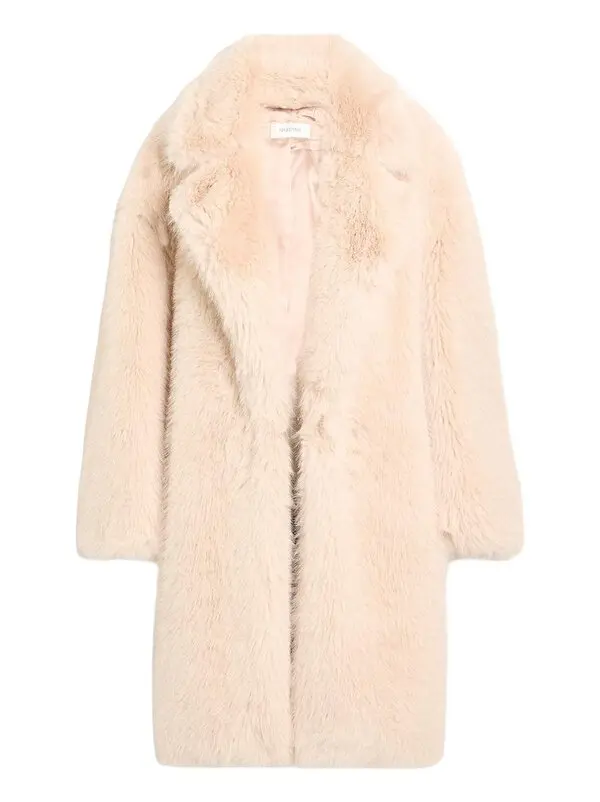 Sportmax Manico Plush Coat - Pastel Pink