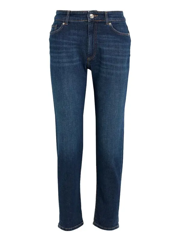 Sportmax Brian Slim Boyfriend Jeans - Dark Denim