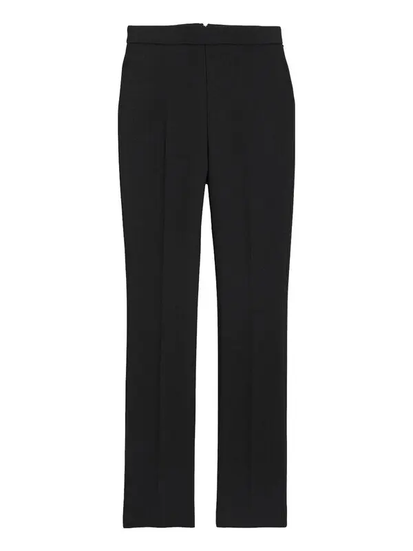 Sportmax Teoria Twill Slim-leg Pants - Black
