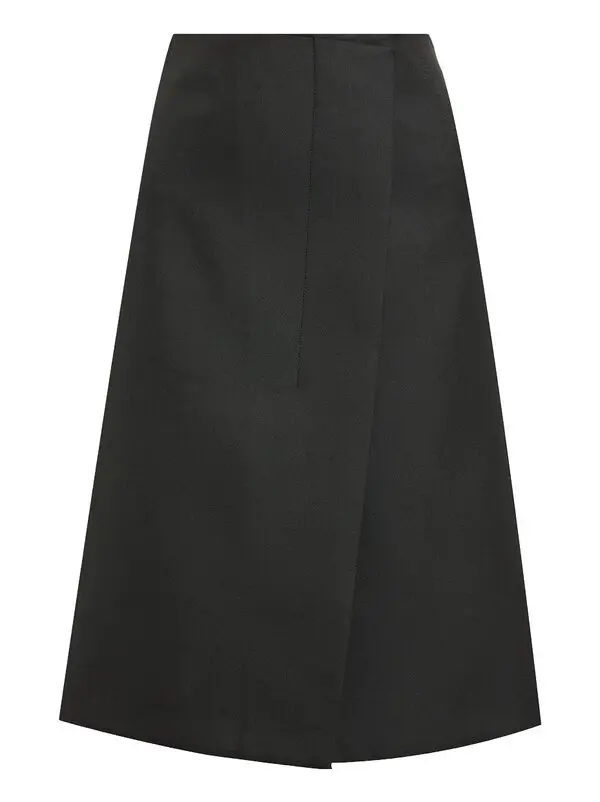 Sportmax Biada Twill Skirt - Black