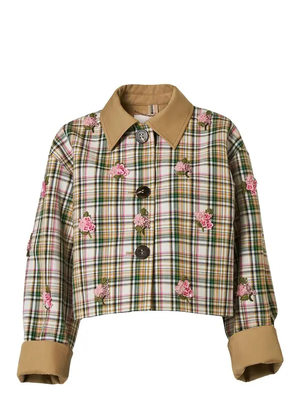 Carolina Herrera Plaid Tailored Jacket - Multi