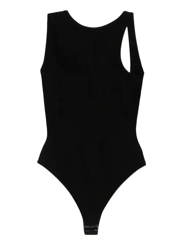 A.M.G. Ribbed Bodysuit - Black