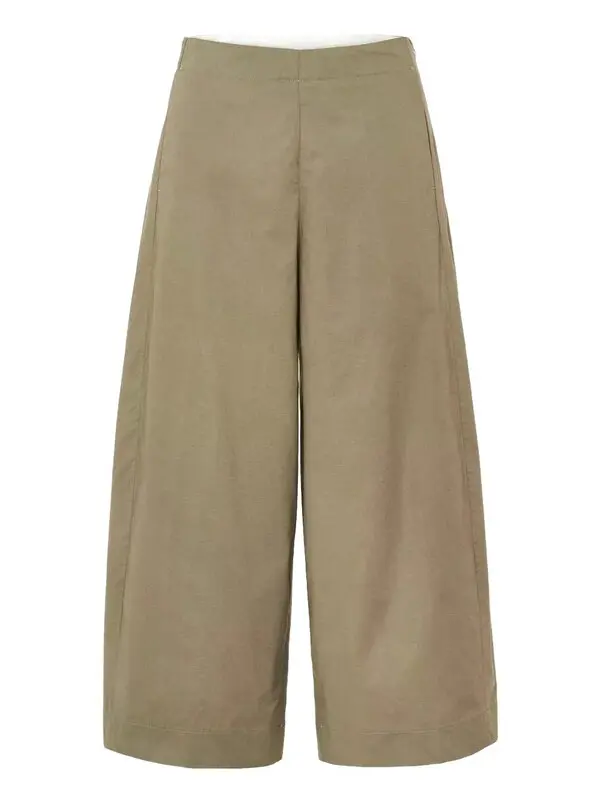NINE:INTHE:MORNING Pleated Wide-leg Trousers - Brown