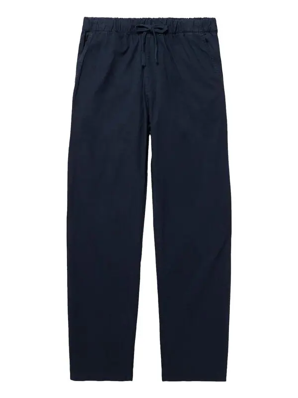 Hartford Joggy Straight-leg Cotton-twill Trousers - Blue