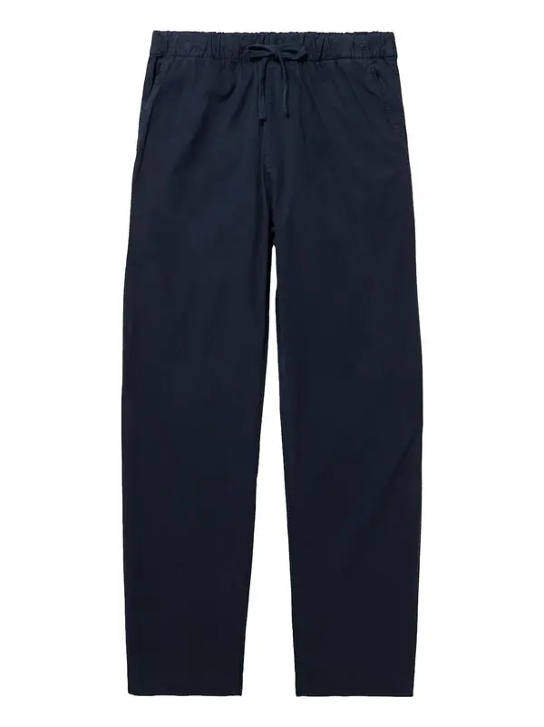 Hartford Joggy Straight-leg Cotton-twill Trousers - Blue