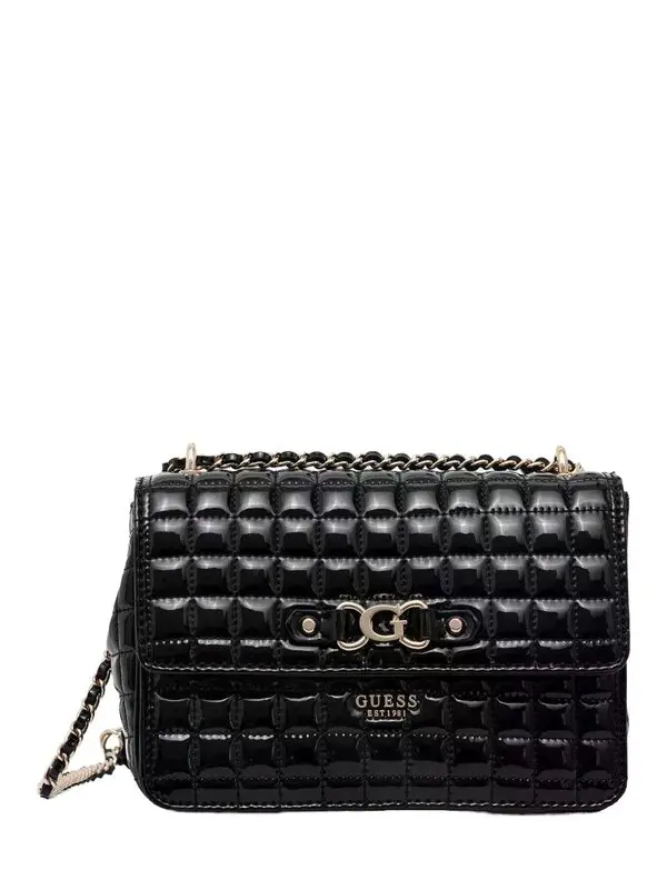 Guess Quilted Crossbody Bag - Black