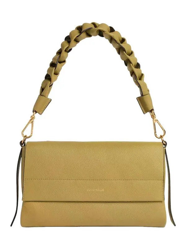 COCCINELLE Grained Texture Shoulder Bag - Green