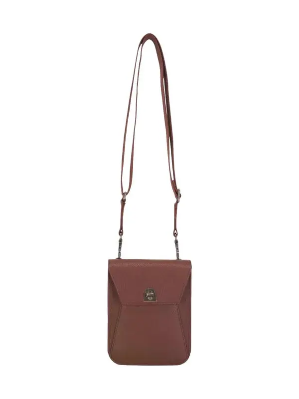 Akris Mini Anouk Leather Crossbody Bag - Brown